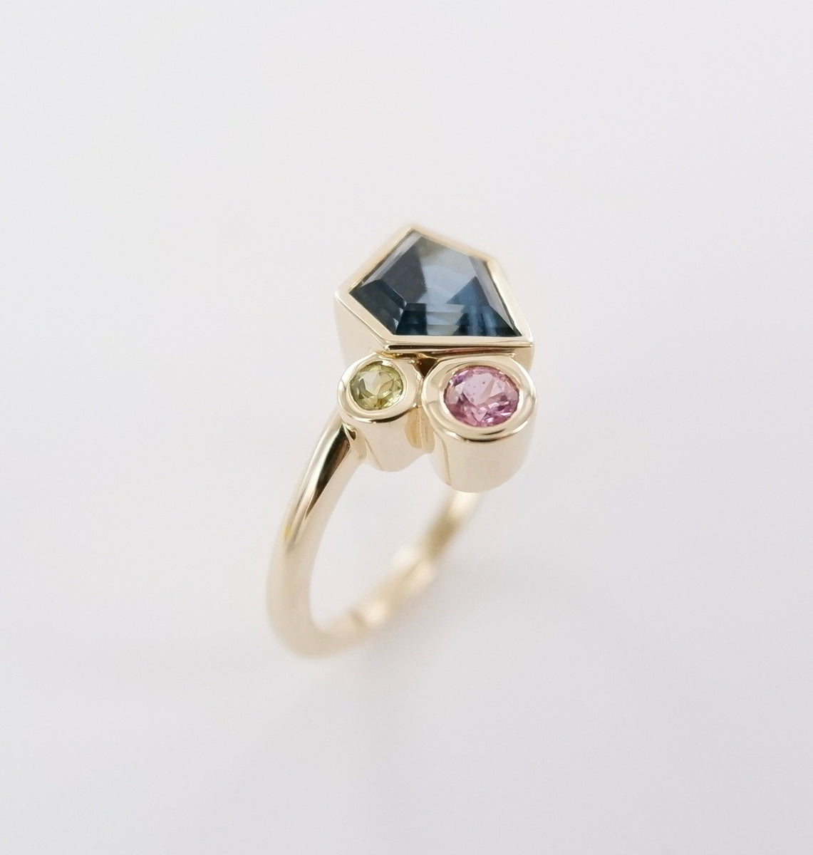 Fancy Pentagon Gold Ring – Andrea Isaac