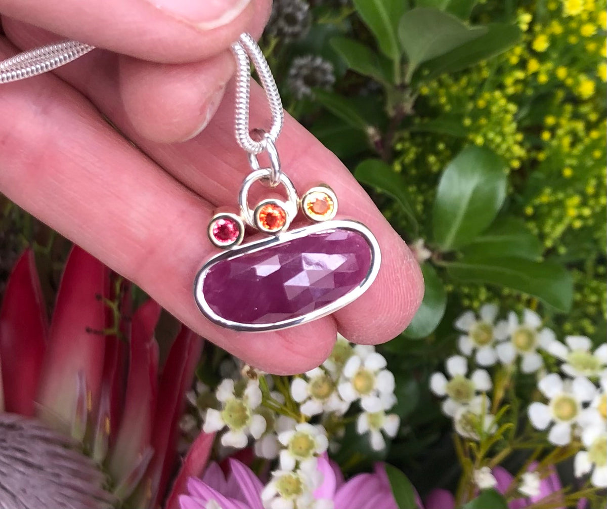 Ruby Sunset Pendant – Andrea Isaac